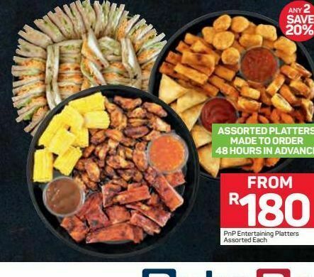 Platters offer at Pick n Pay