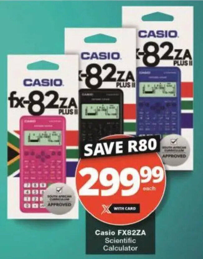 CASIO specials at Checkers – Dec 2025