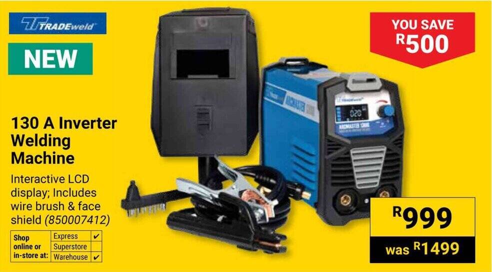Welding machine specials at Builders Warehouse – Dec 2025