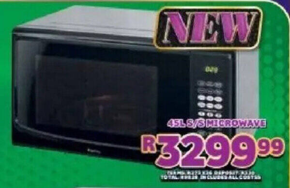 Lifestyle living microwave offer at Lewis