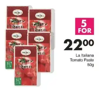 La Italiana Tomato Paste 5 x 50 g offer at Save