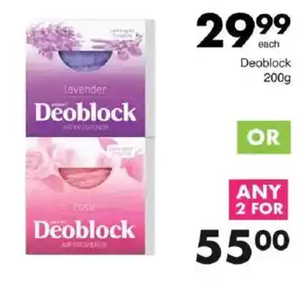 Deoblock 2 x 200 g offer at Save
