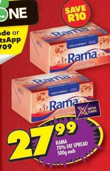 Rama specials at Shoprite – Oct 2025