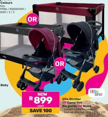 Stroller specials at Game – Oct 2025