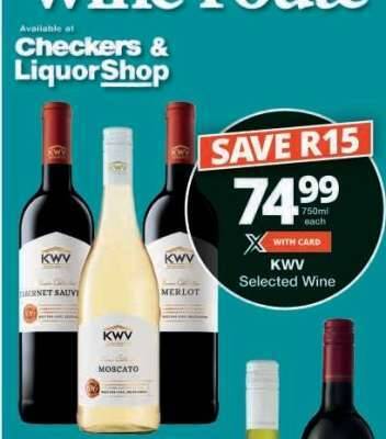 Wine specials at Checkers – Nov 2025