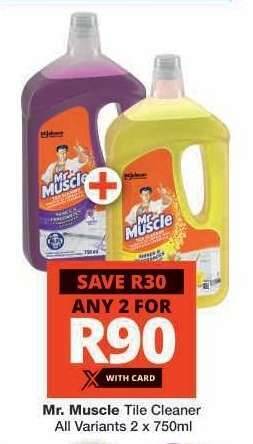 Mr. Muscle specials at Checkers – Nov 2025