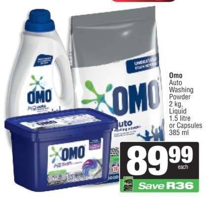 Washing powder specials at Spar – Nov 2025