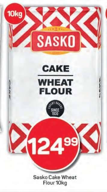 Sasko Cake Wheat Flour 10kg offer at Pick n Pay