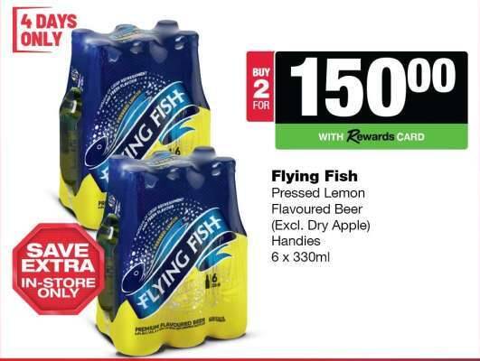 Flying Fish specials at Spar Tops – Oct 2025