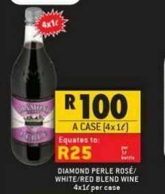 Diamond perle wine offer at Shoprite Liquor