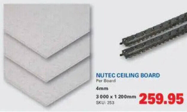Ceiling board specials at Cashbuild – Dec 2025