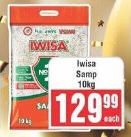 Iwisa Samp 10 kg offer at Frontline