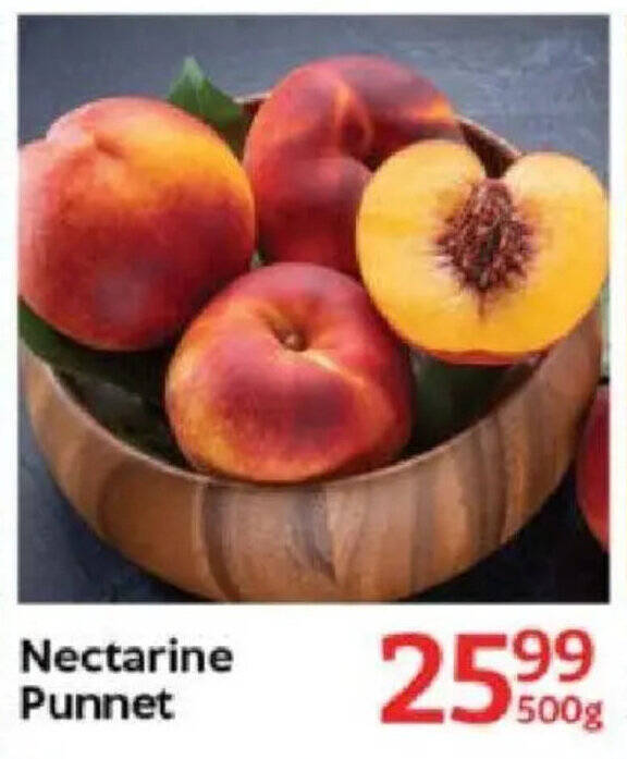 Nectarine Punnet 500 g offer at Oxford Freshmarket