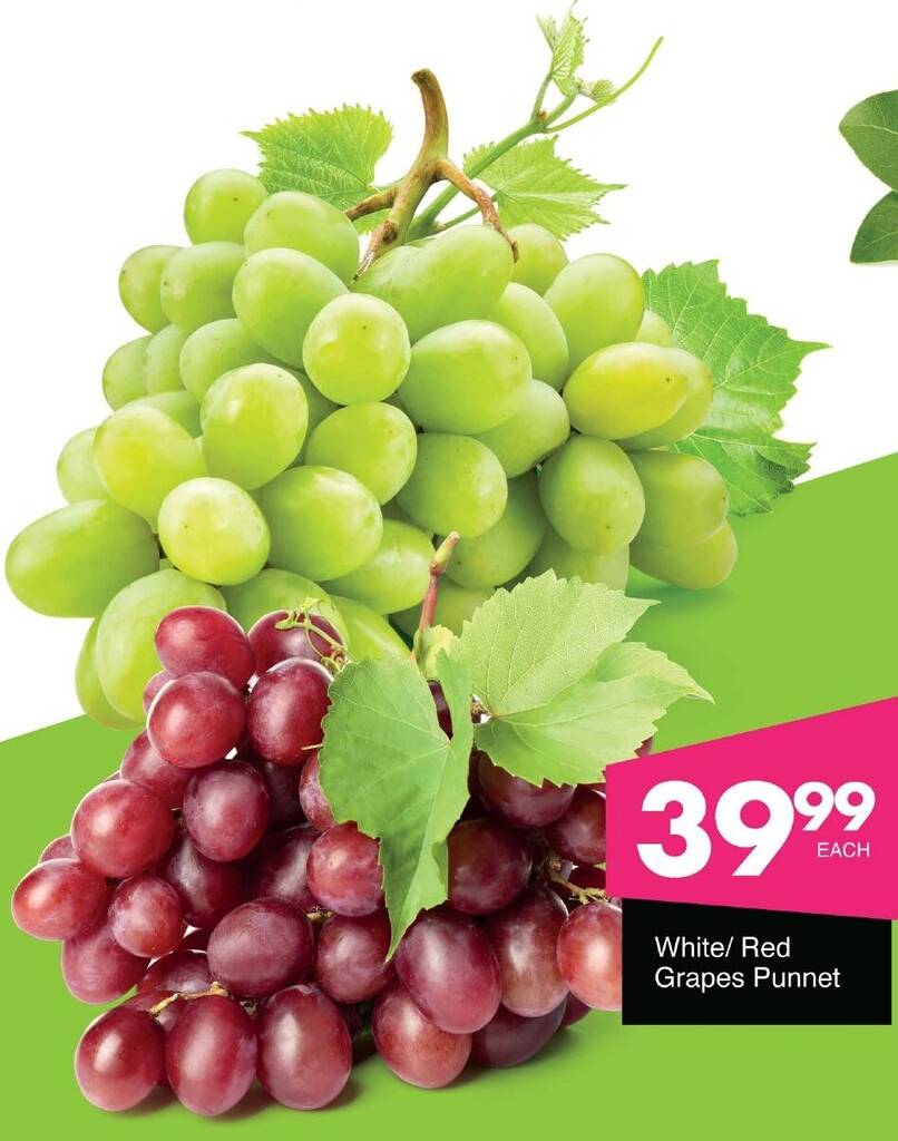 White/ Red Grapes Punnet offer at Save Hyper