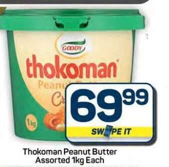 THOKOMAN PEANUT BUTTER offer at Pick n Pay Hypermarket