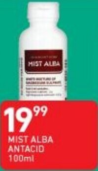 Mist Alba Antacid 100ml offer at Shoprite