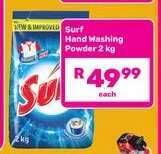 Surf Hand Washing Powder 2 kg offer at Game
