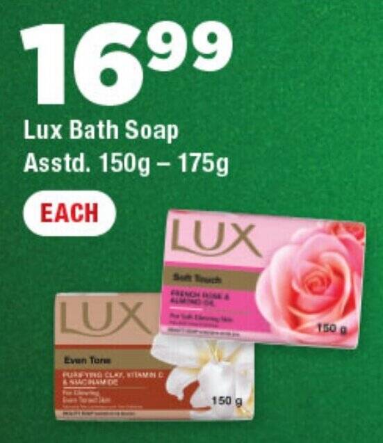 Lux Bath Soap offer at OK Liquor