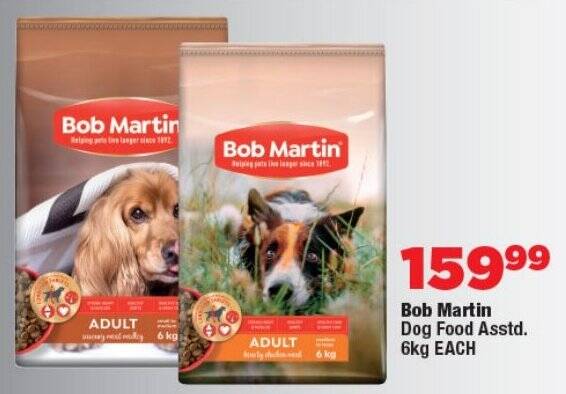 Bob Martin Dog Food Asstd. 6 kg offer at OK Foods