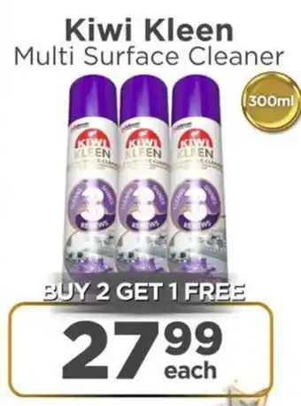 Kiwi Kleen Multi Surface Cleaner 2 x 300 ml offer at Check Star