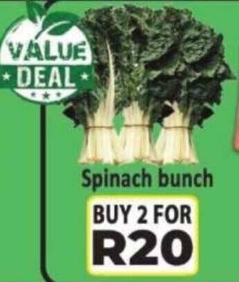 Spinach specials at Supa Store – Nov 2025