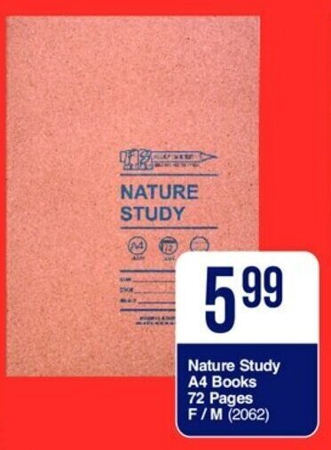 Nature Study Books A4 72 pages offer at President Hyper