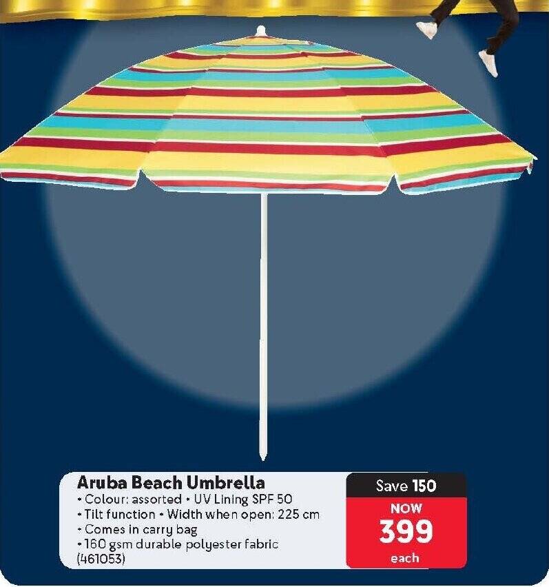 Aruba Beach Umbrella offer at Makro