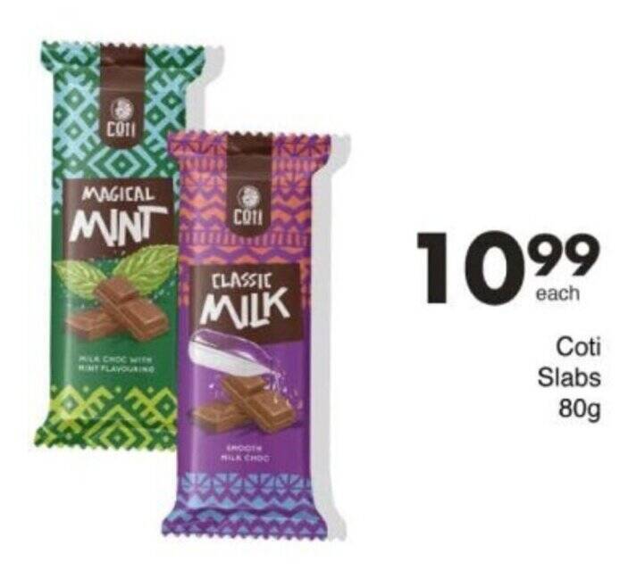 Coti Slabs 80 g offer at Save Hyper