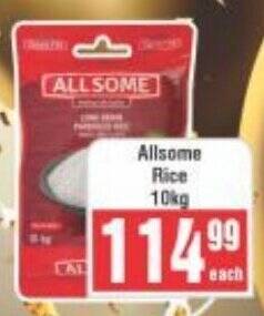 Allsome Rice 10 kg offer at Frontline