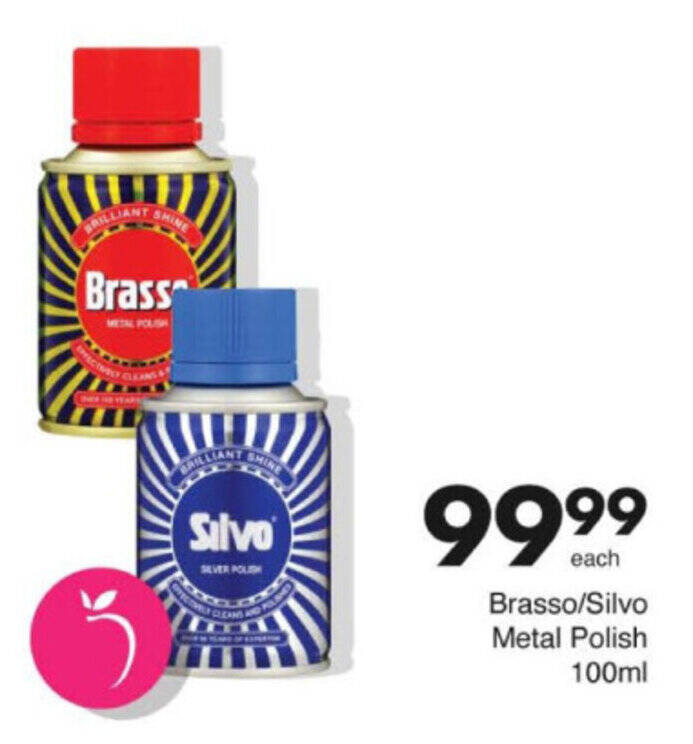 Brasso/ Silvo Metal Polish 100 ml offer at Save Hyper