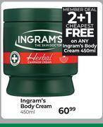 Ingram's Body Cream-450ml offer at Dis-Chem