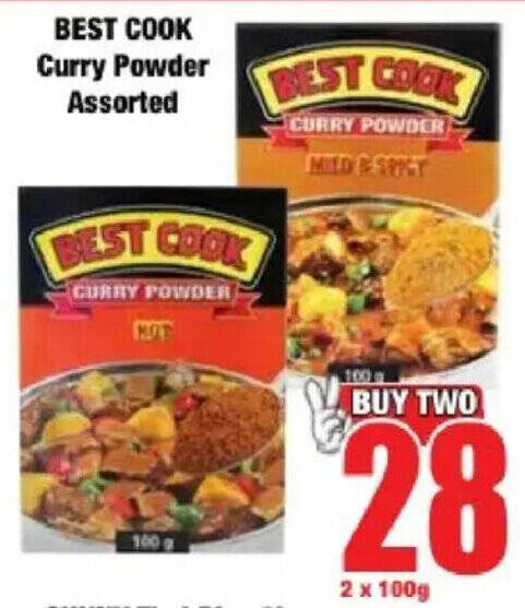 BEST COOK Curry Powder Assorted 2 x 100 g offer at Boxer Valid from 19 ...