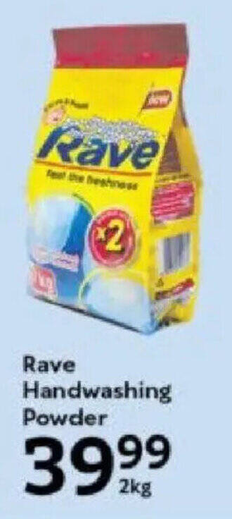 Rave Handwashing Powder 2 kg offer at Oxford Freshmarket