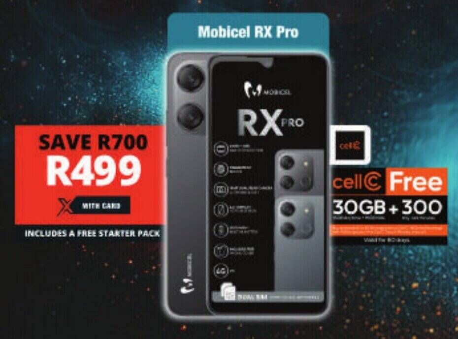 Mobicel RX Pro offer at Checkers