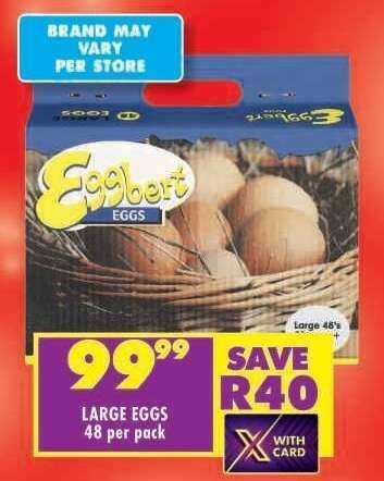 Eggbert Eggs offer at Shoprite