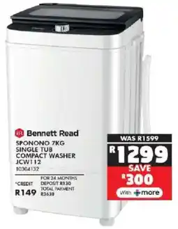 Bennett read sponono single tub compact washer offer at Russells