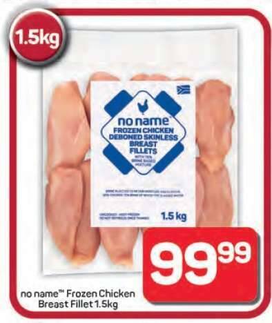 no name Frozen Chicken Breast Fillet 1.5kg offer at Pick n Pay Hypermarket