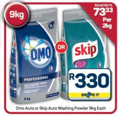 Omo Auto or Skip Auto Washing Powder offer at Pick n Pay Hypermarket