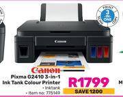 Canon Pixma G2410 3 In 1 Ink Tank Colour Printer offer at Game