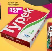 Typek Paper A4 500 Sheet Ream-Per Ream offer at Game