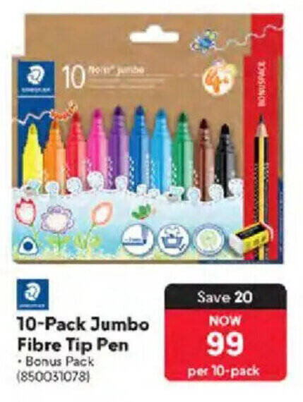 Staedtler Jumbo Fibre Tip Pen offer at Makro