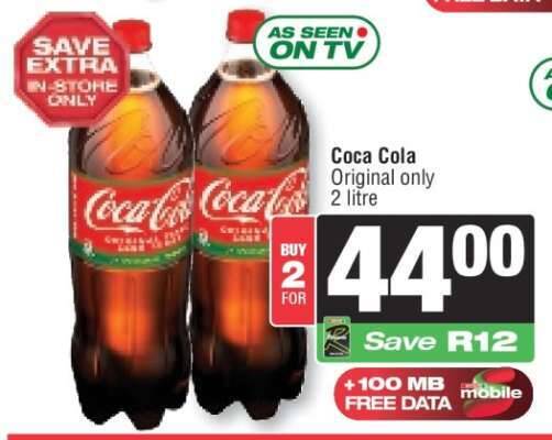 COCA-COLA offer at Spar