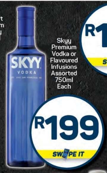 Skyy Premium Vodka or Flavoured Infusions offer at Pick n Pay