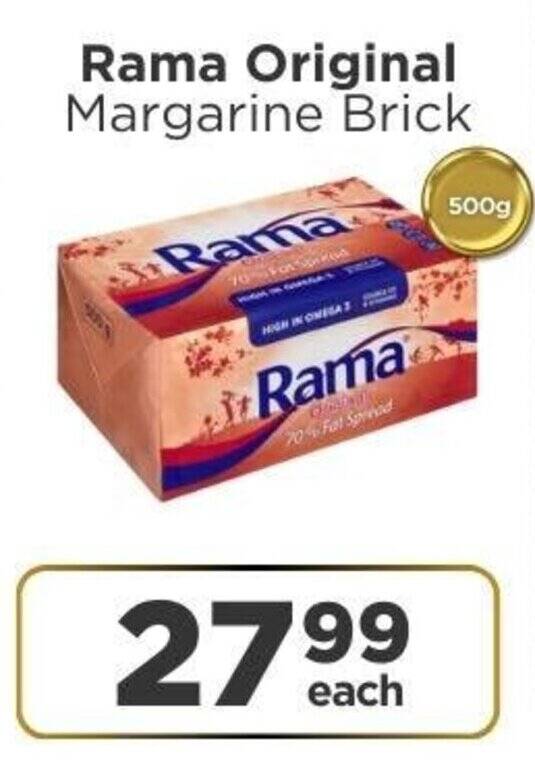 Rama Original Margarine Brick 500 g offer at Check Star