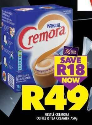 Nestlé Cremora Coffee & Tea Creamer 750g offer at Shoprite