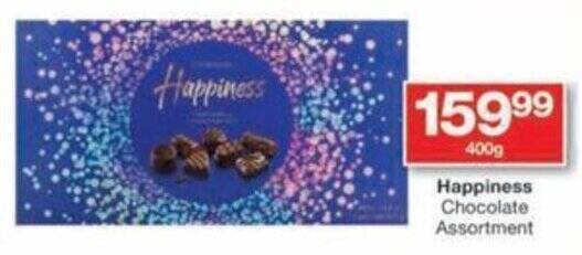 Happiness Chocolate Assortment 400 g offer at Checkers Hyper