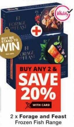 Forage and Feast Frozen Fish Range offer at Checkers