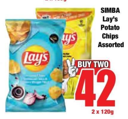 SIMBA Lay’s Potato Chips Assorted offer at Boxer