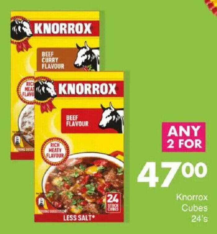 Knorrox Cubes 2 x 24's offer at Save Hyper