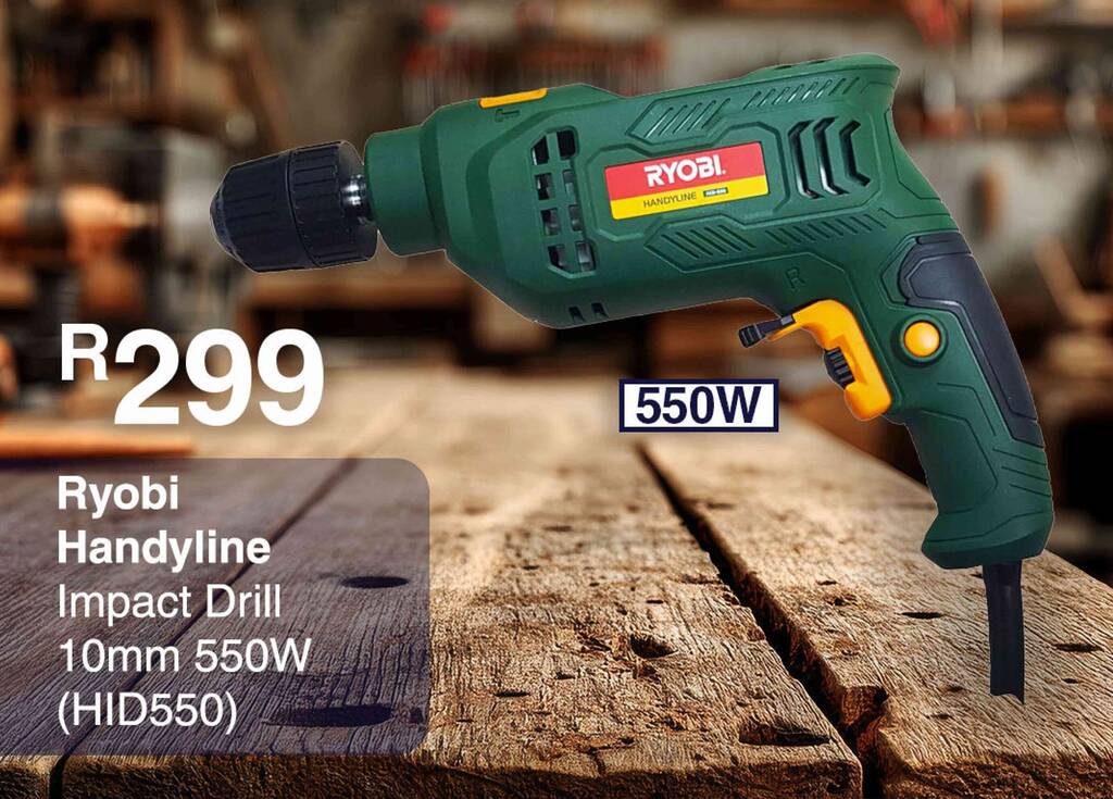 Ryobi Handyline Impact Drill 550W offer at President Hyper